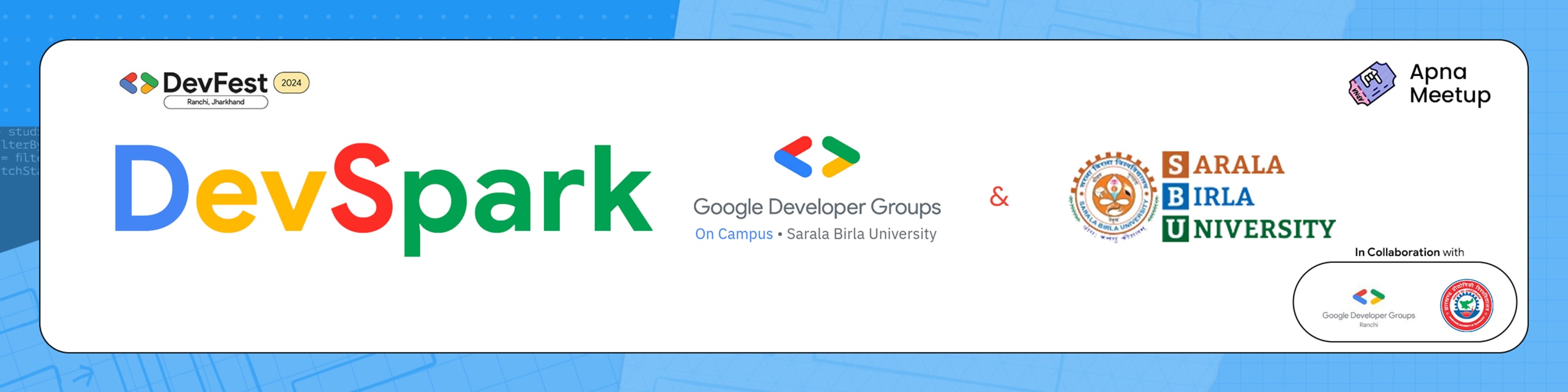 See DevSpark: Android and Future Tech at Google Developer Groups GDG on Campus Sarala Birla ...
